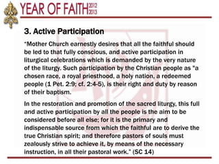 Year of Faith - Sacrosanctum Concilium.pptx | Christianity | Religion ...