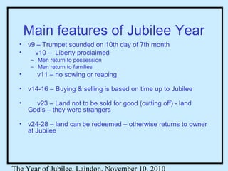 Year of jubilee3 | PPT