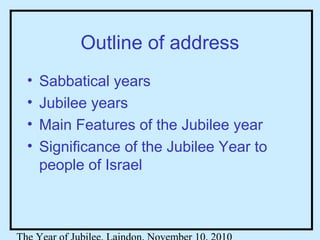 Year of jubilee3 | PPT
