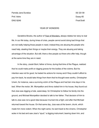 Year of wonders | DOC