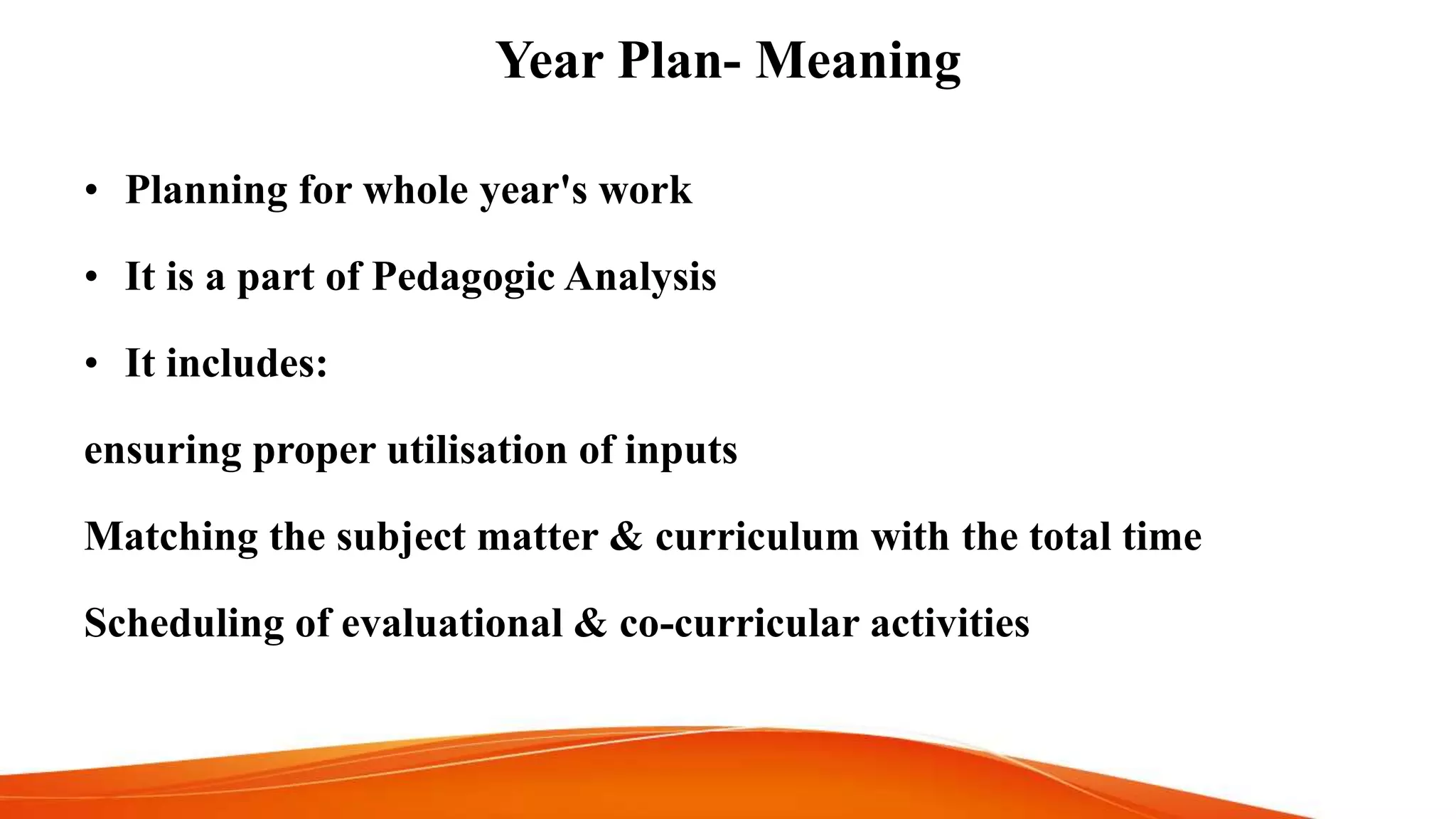 Year plan | PPT