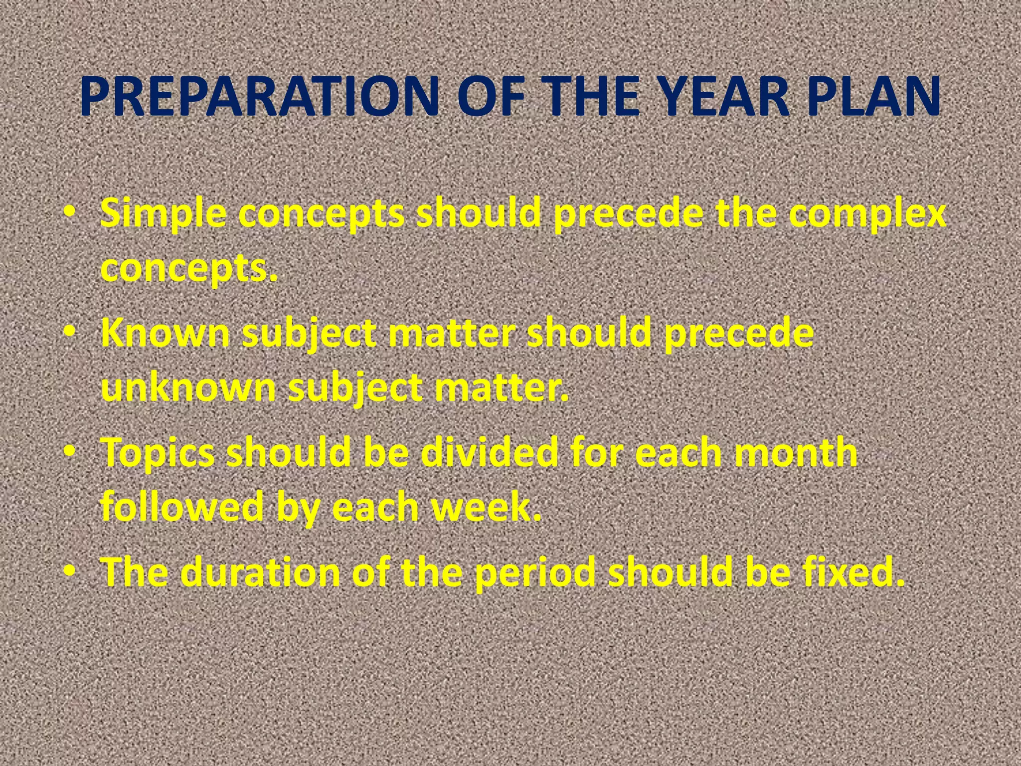 Year plan | PPTX