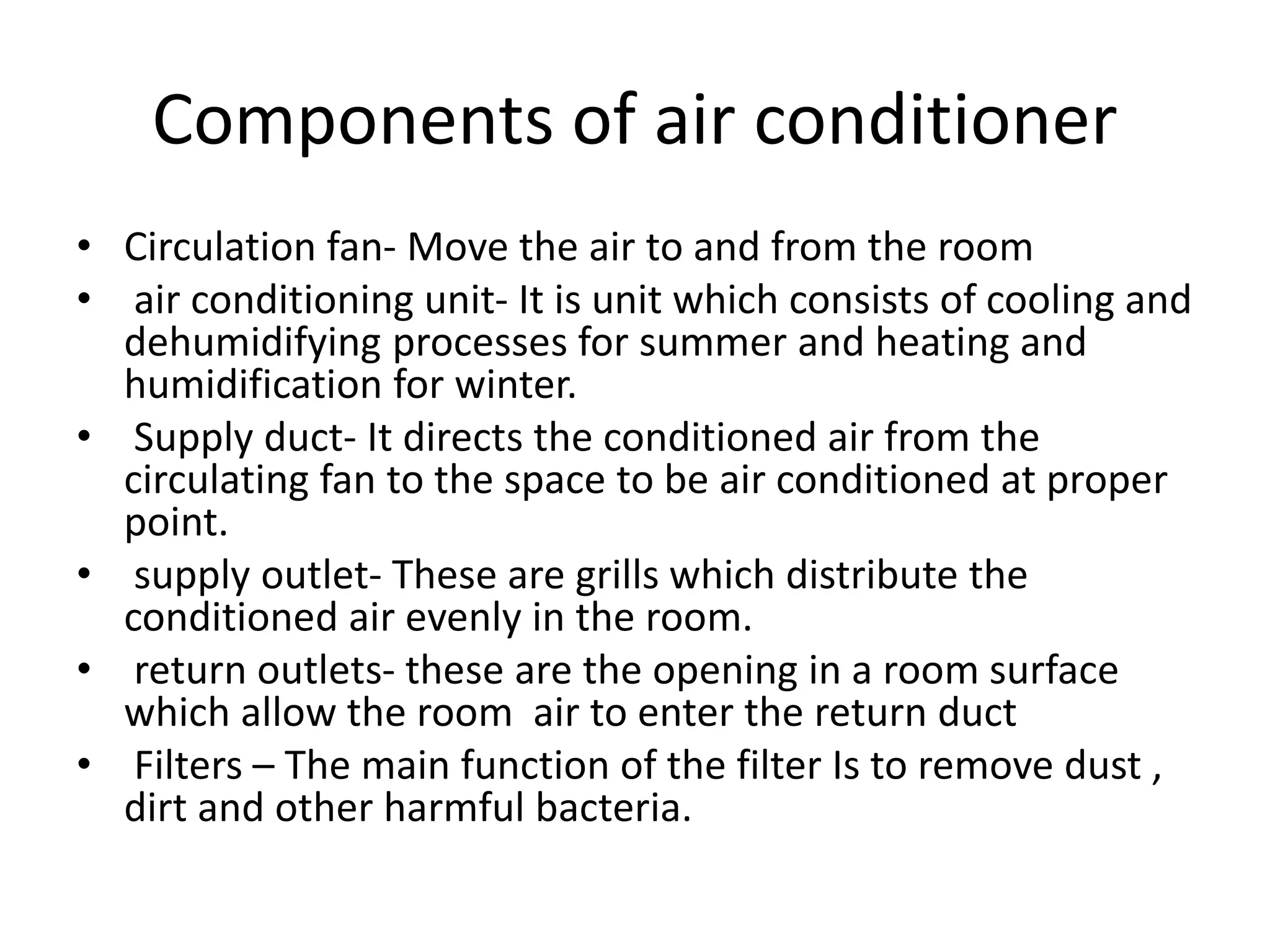 Year round air conditioning | PPTX
