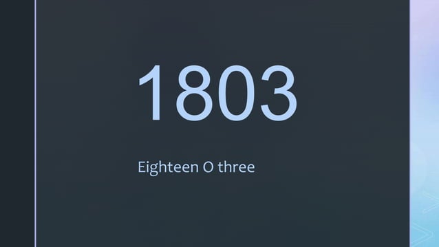 The years in English power point presentation | PPTX