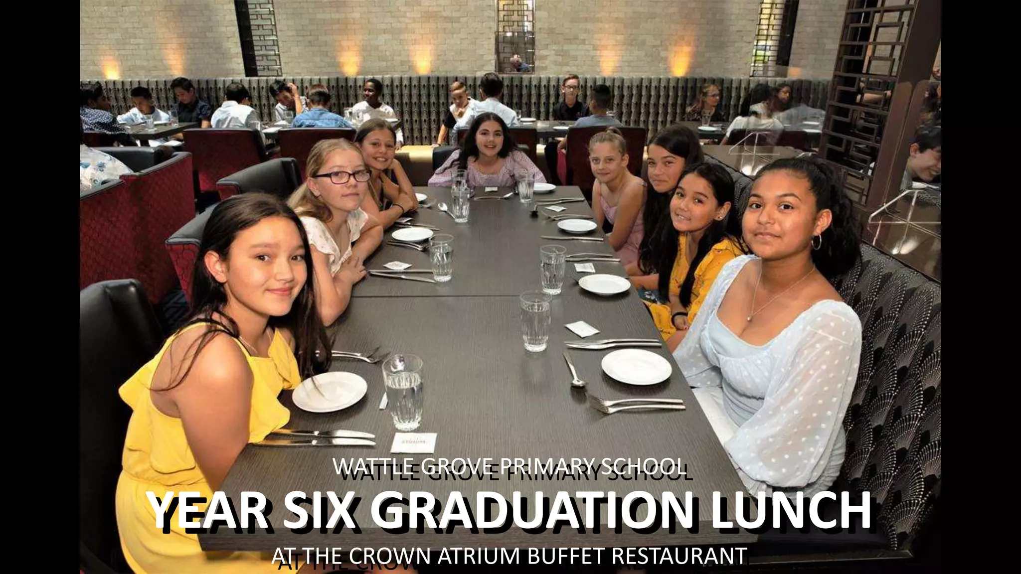 Year Six Graduation Lunch 2020 | PPTX