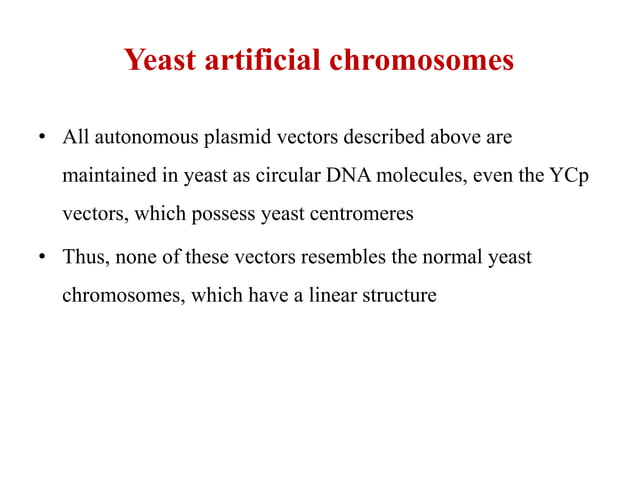 cloning and expression system in yeast | PPTX