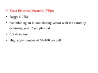 cloning and expression system in yeast | PPTX