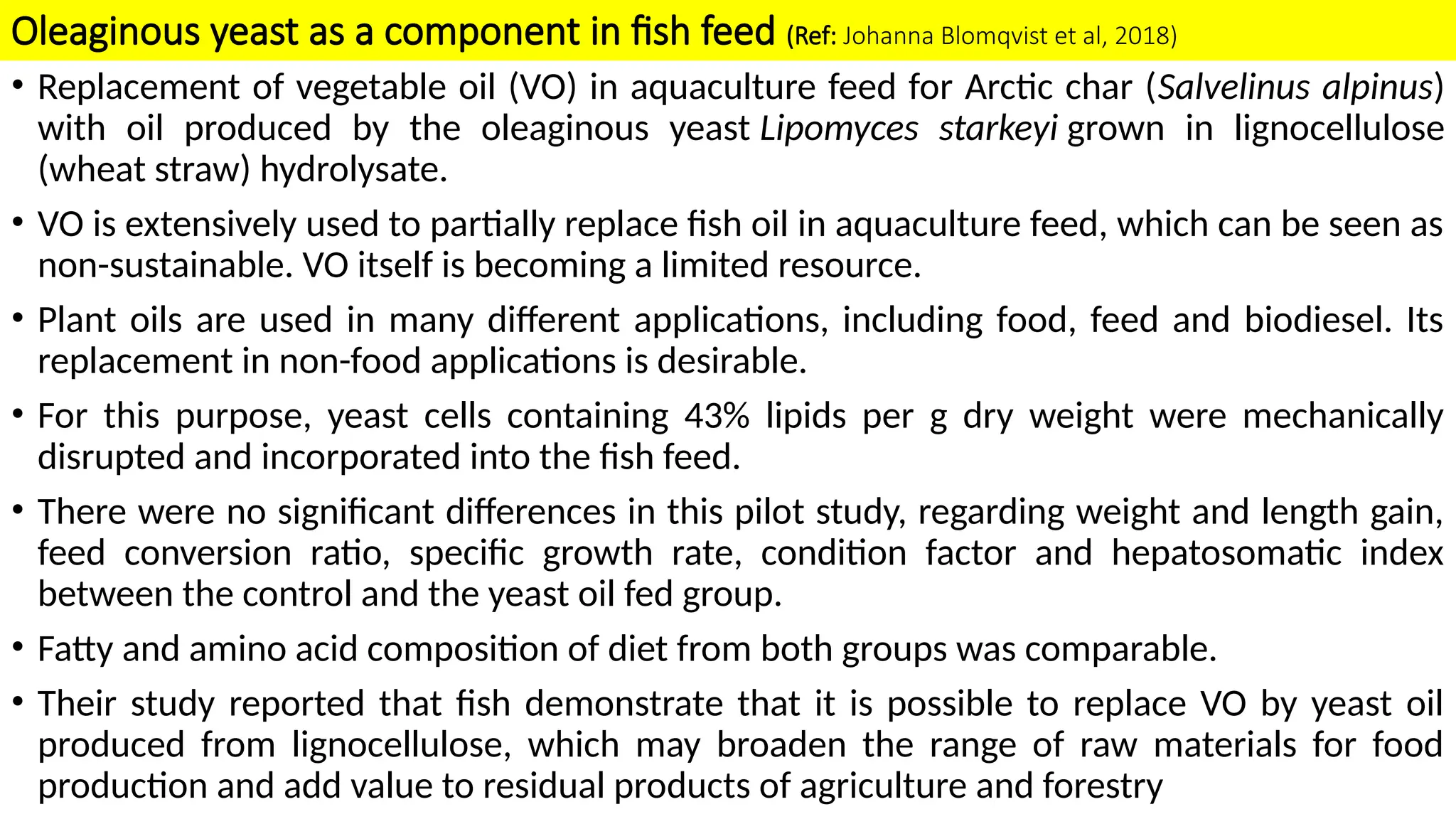 Yeast as Potential source of Sustainable fish feed by B.pptx