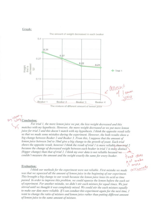 Yeast experiment | PDF
