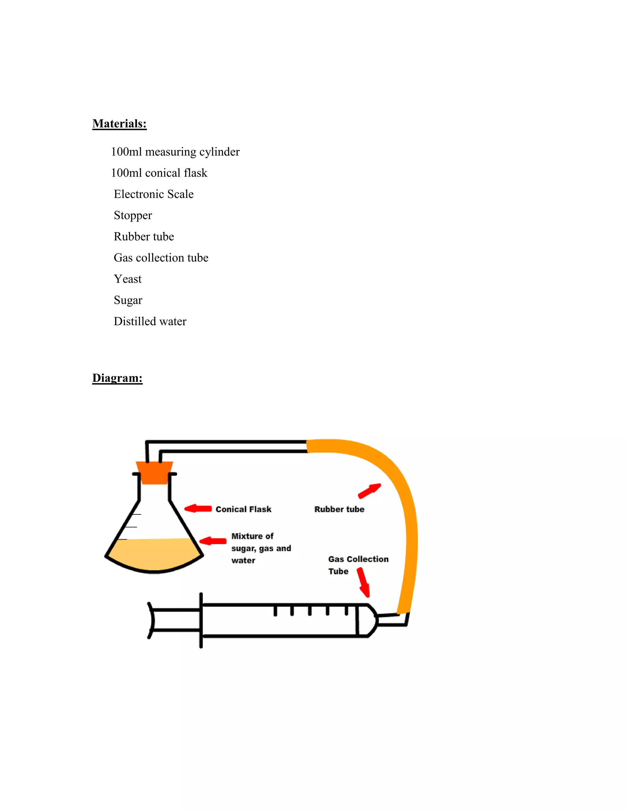 Yeast experiment | DOCX