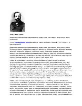 Yeast Fermentation and the Making of Beer and Wine.docx