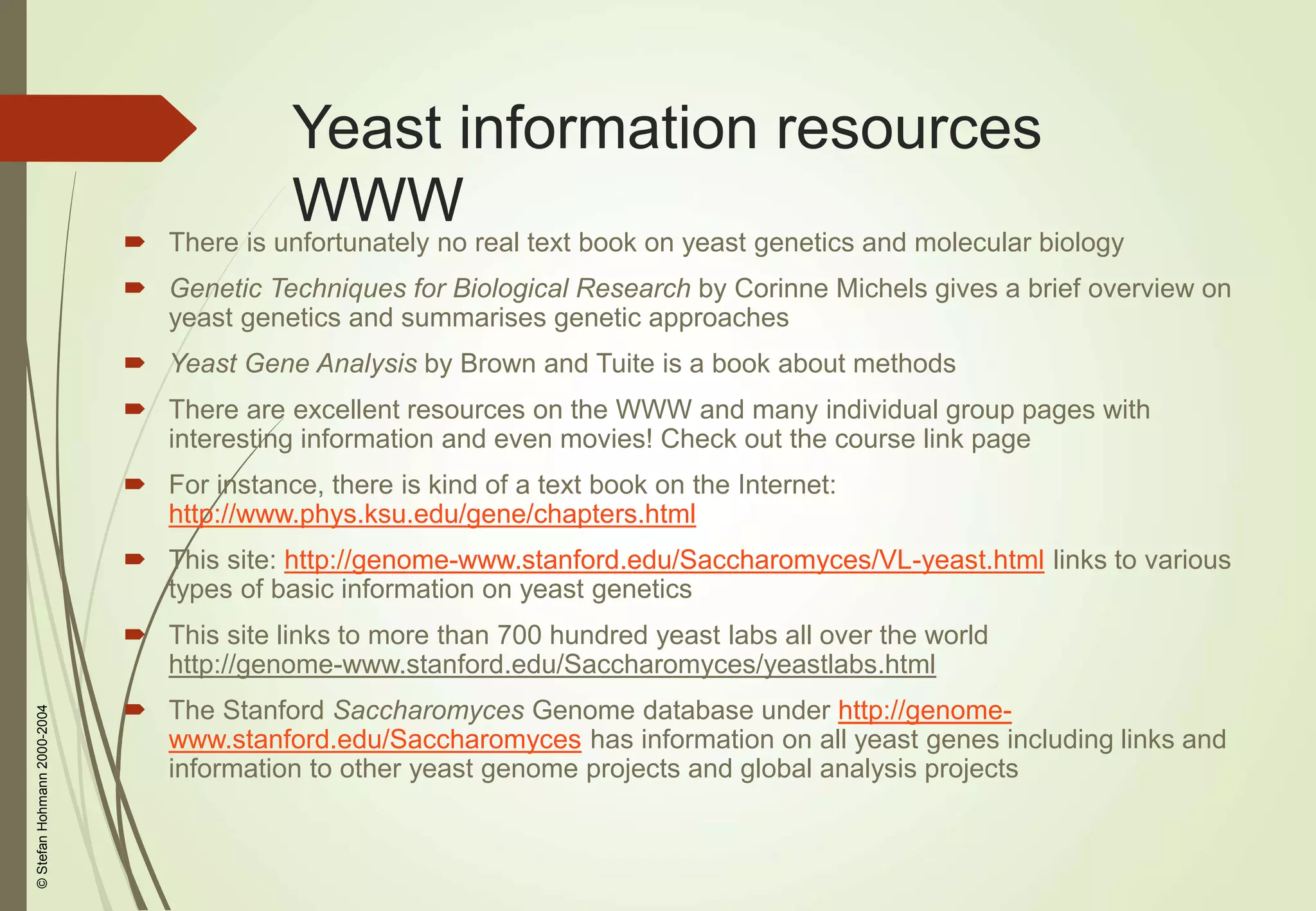 yeast genetics.ppt