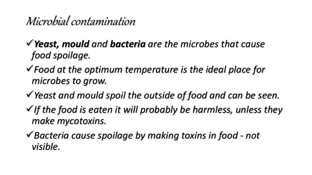 Yeast in food spoilage