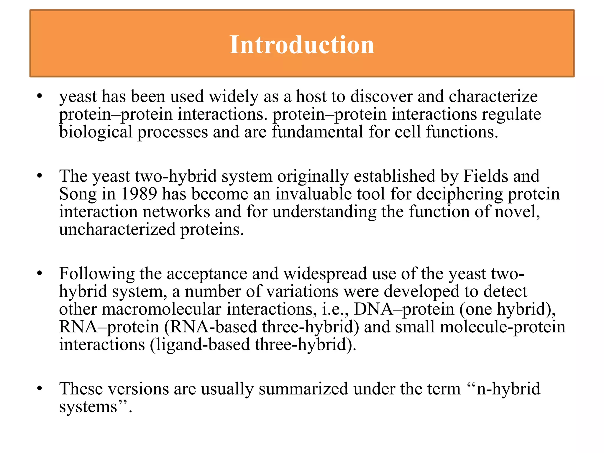 Yeast n hybrid | PPTX