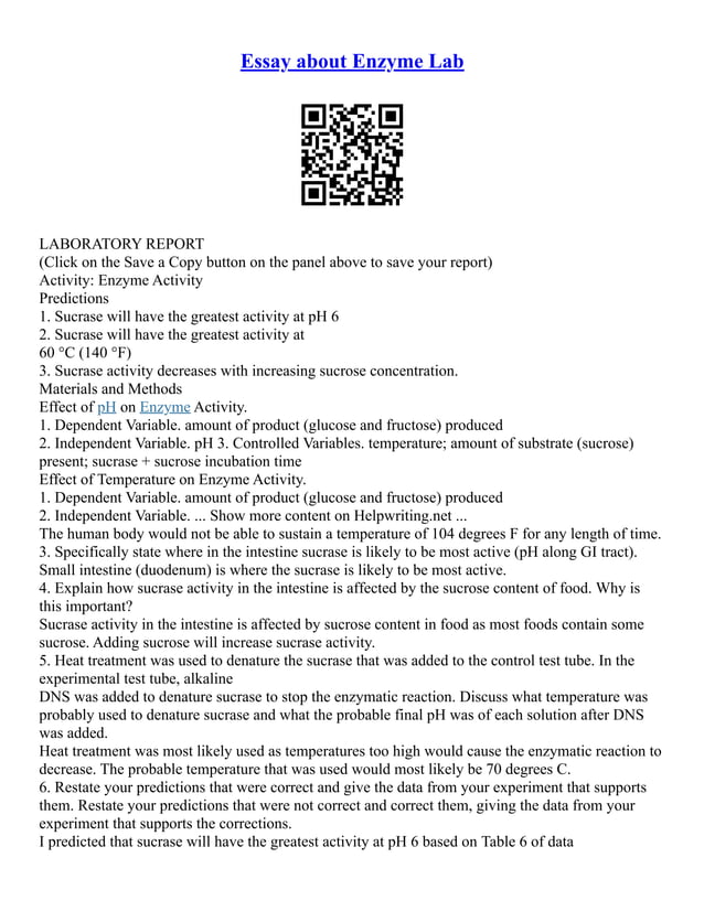 Yeast Respiration Lab Report | PDF