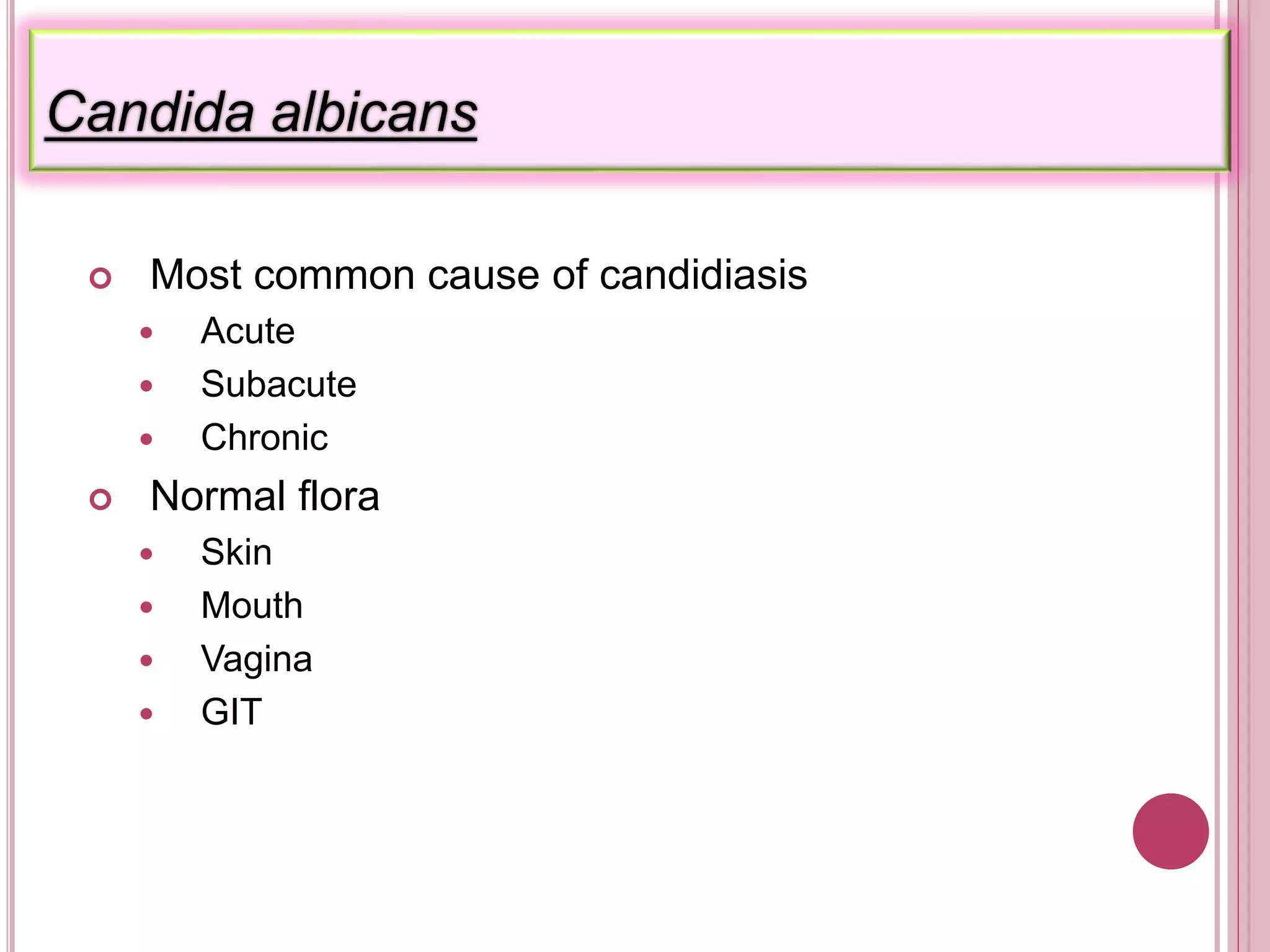 Identification of Yeasts & Candida species | PPTX