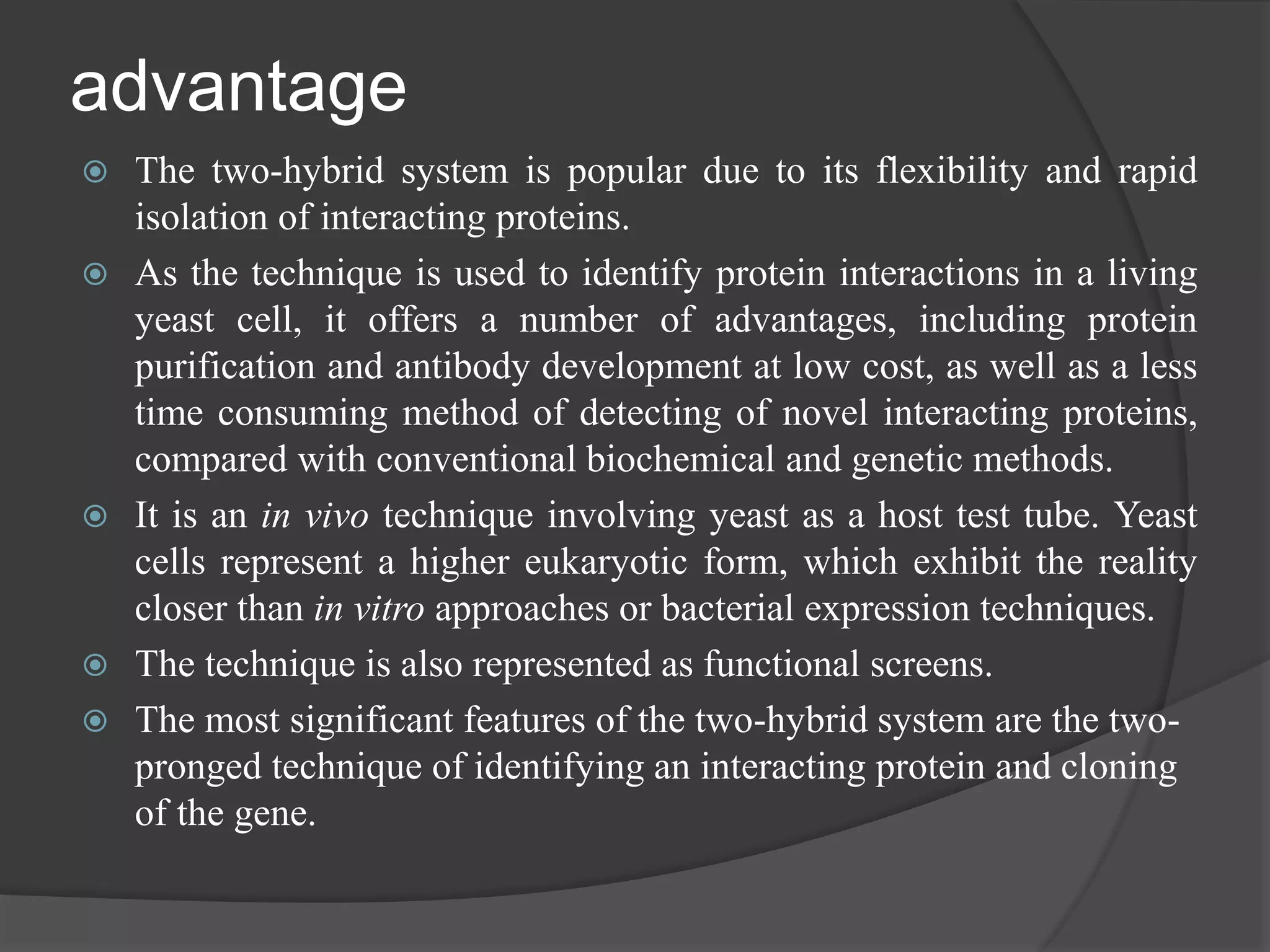 Yeast two hybrid | PPTX