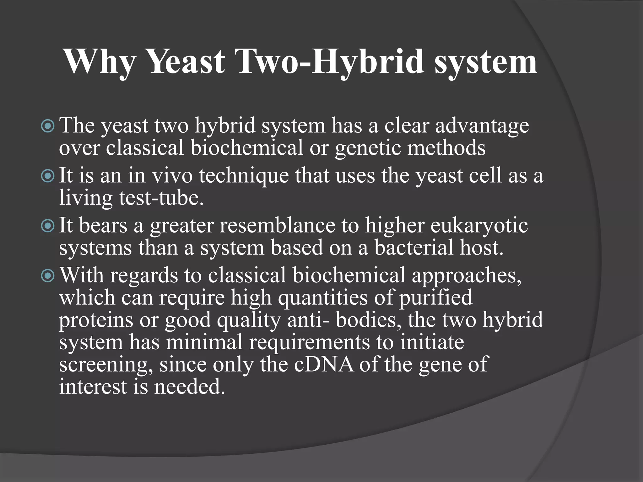 Yeast two hybrid | PPTX