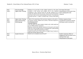 MODULE B: YEATS | PDF