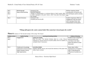 MODULE B: YEATS | PDF