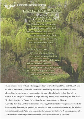 Yeats 2015 poems | PDF