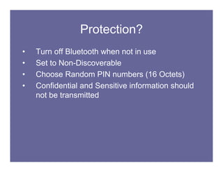 Bluetooth Vulnerabilities | PPT