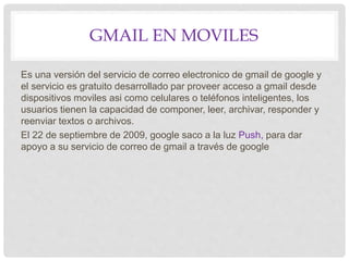 exposición de Gmail | PPTX