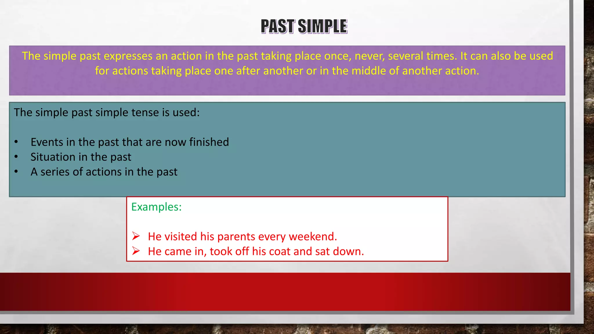 Simple and Continuous Tenses | PPTX