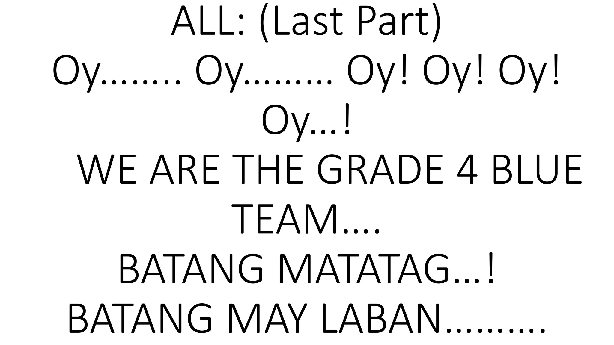 Grade four YELL_Short Yell in Competition.pptx