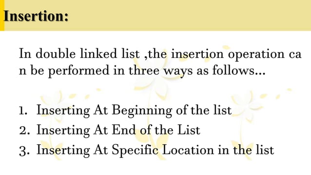 Double Linked List Algorithm Pptx Programming Languages Computing