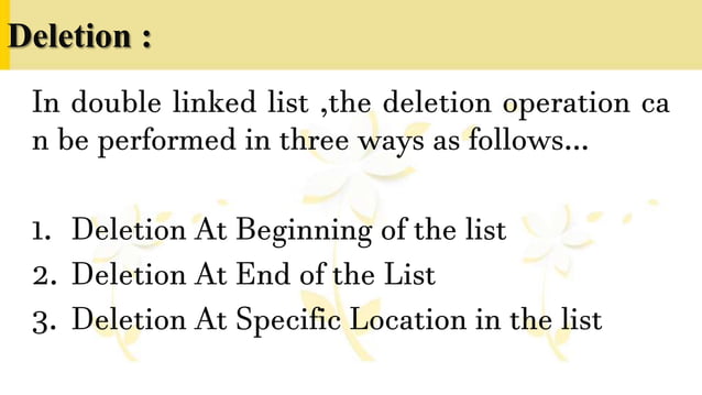 Double Linked List (Algorithm)