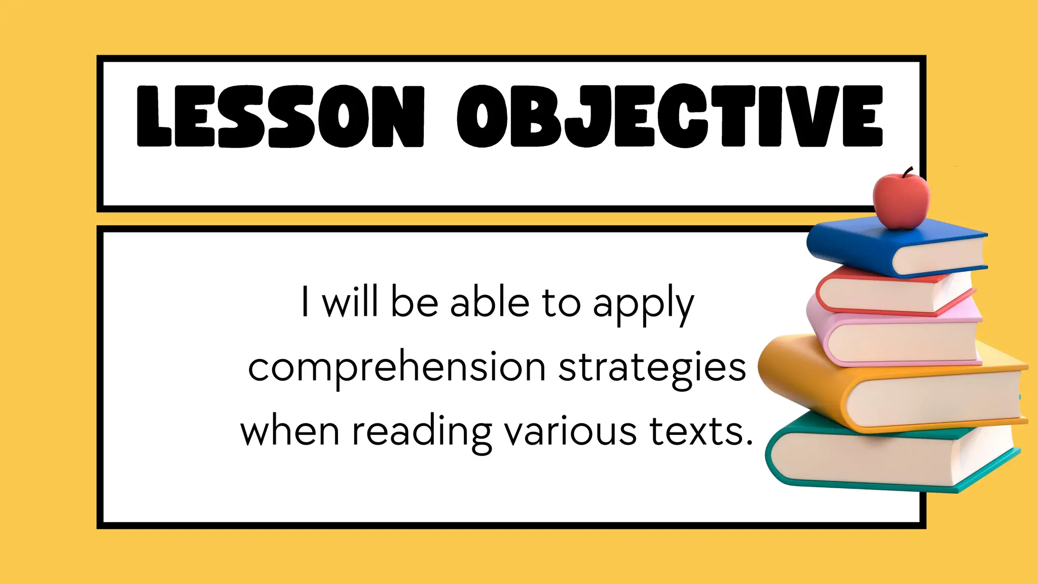 Yellow 3D Reading Comprehension Strategies Lesson Presentation_20231213 ...