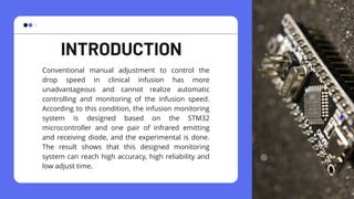 Microcontroller Based infusion Pump | PPTX