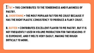 BAKING INGREDIENTS IN PASTRY MAKING-TLE 10 | PDF