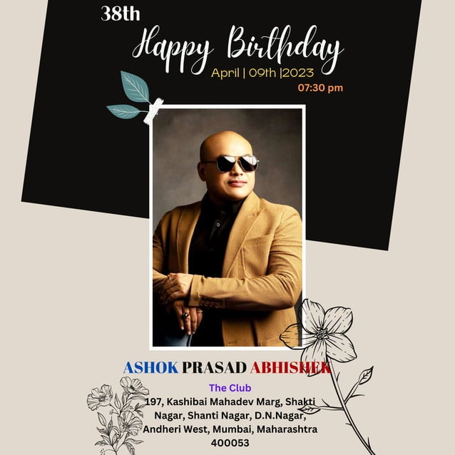 Happy Birthday Mr. Ashok prasad Abhishek | PDF