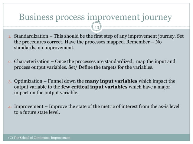 Yellow belt process improvement training and certification module | PDF