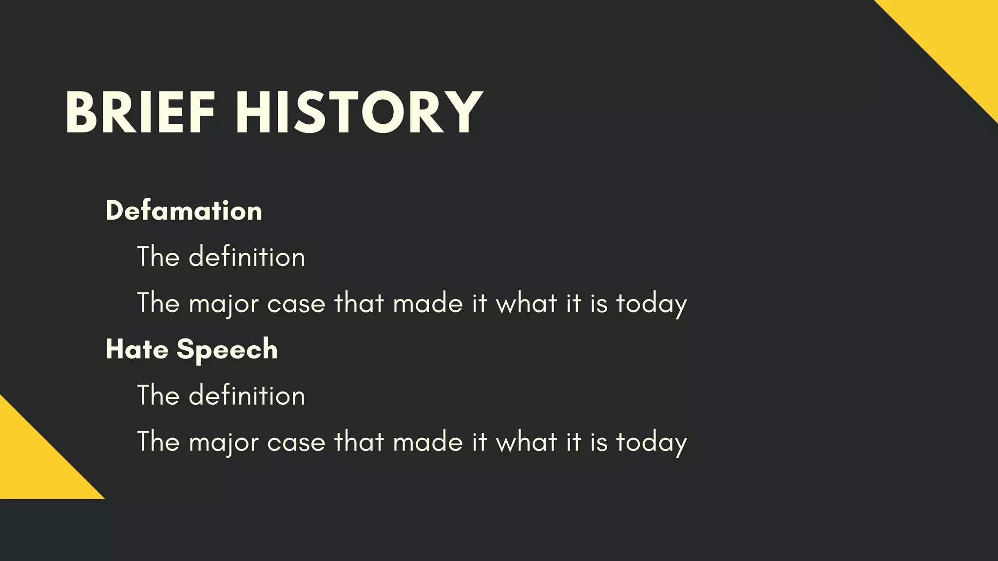 Defamation: An Analysis of Hate Speech within the United States | PPT