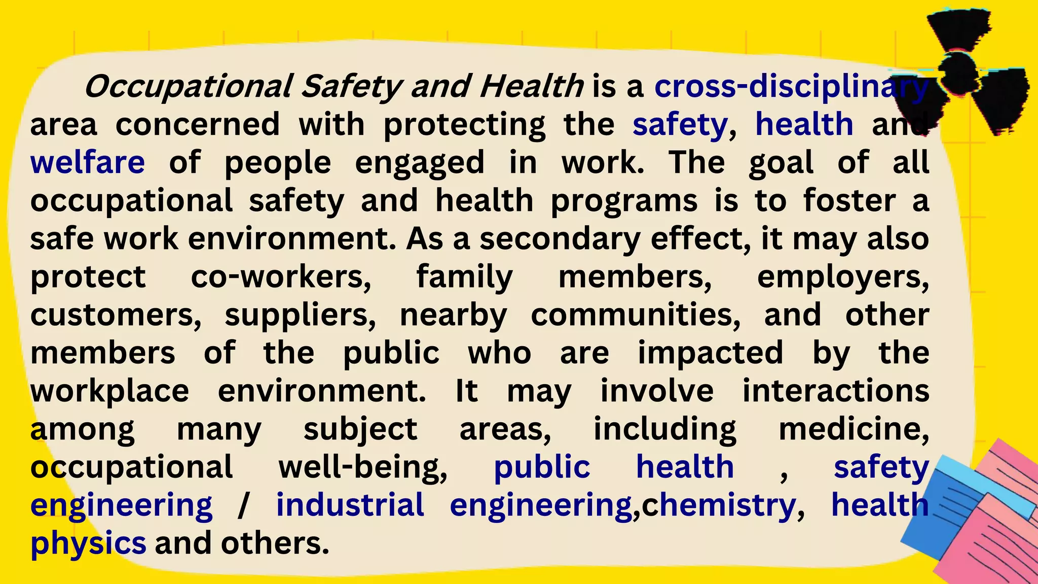 Occupational health and safety standards | PPTX