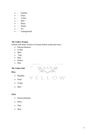 Marketing strategy of Yellow brand of beximco | PDF