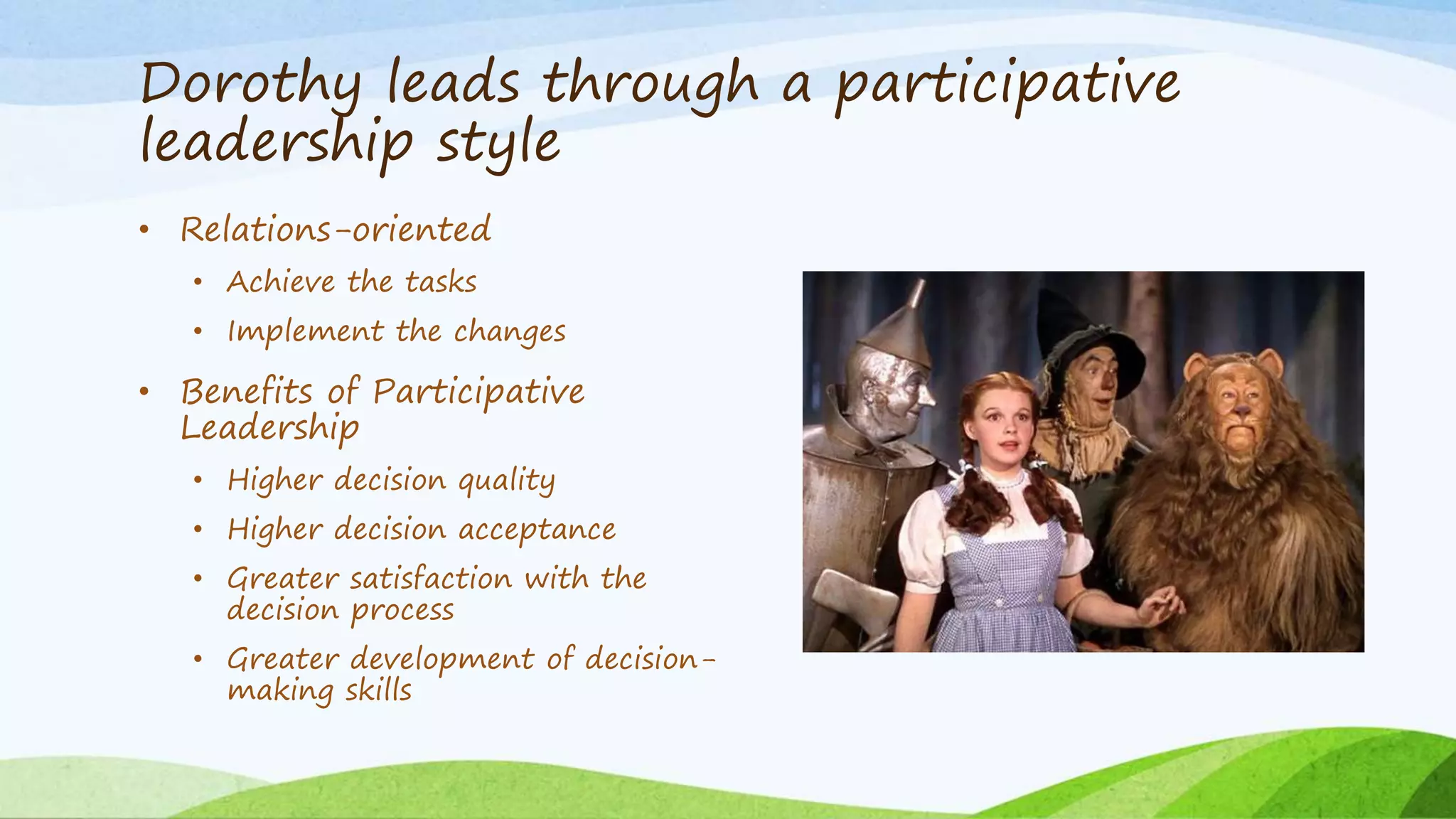 The Yellow Brick Road of Leadership - Lessons from the Wizard of Oz | PPTX