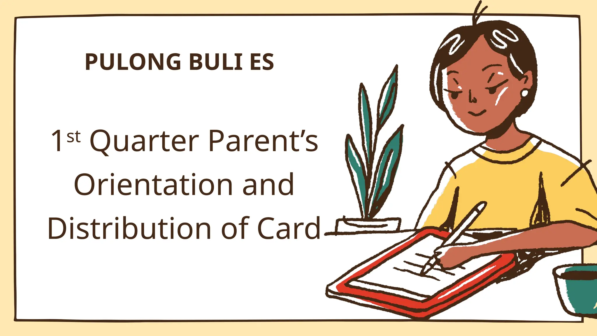 Yellow & Brown Hand-drawn 6 Steps to Process Writing Presentation.pptx