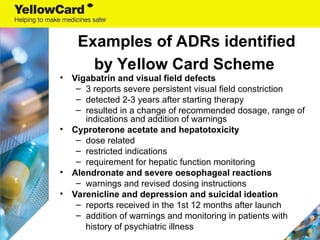 Yellow Card System of ADR reporting in UK | PPT