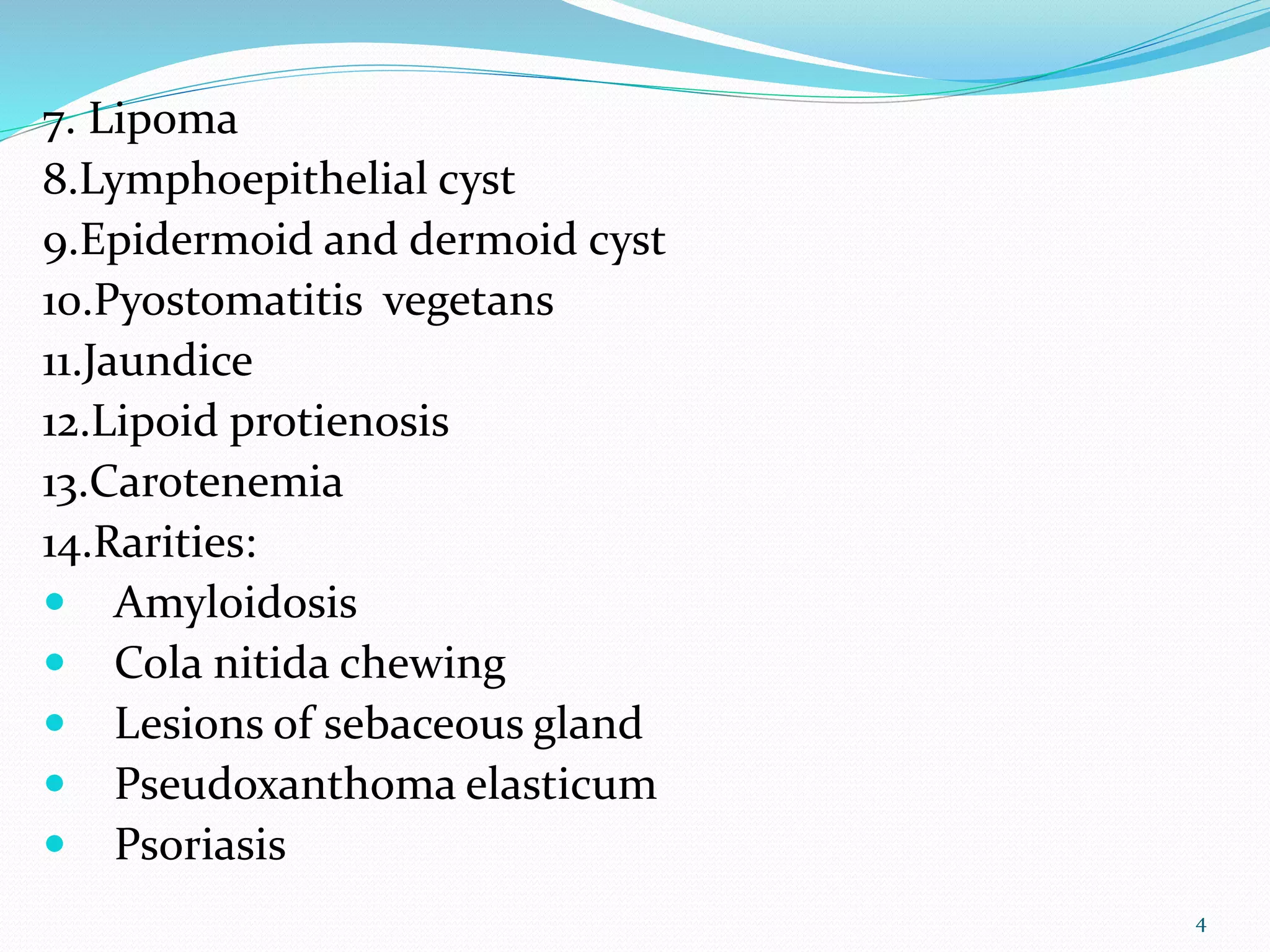 Yellow conditions of oral mucosa ppt | PPTX