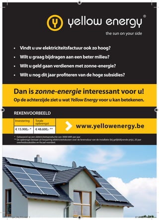 Yellow Energy Flyer A5 | PDF