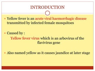 Yellow fever | PPTX