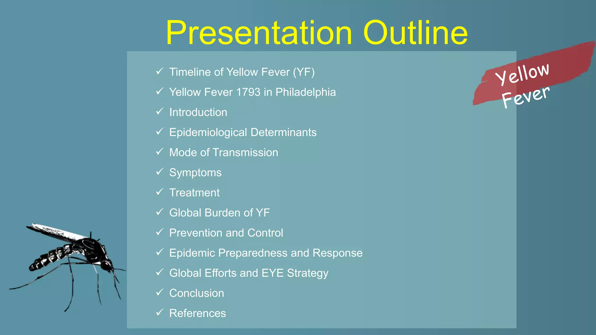 Yellow Fever- Epidemiology, Symptoms, Mode of Transmission, Prevention ...