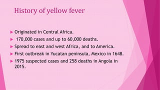 Yellow fever presentation | PPTX