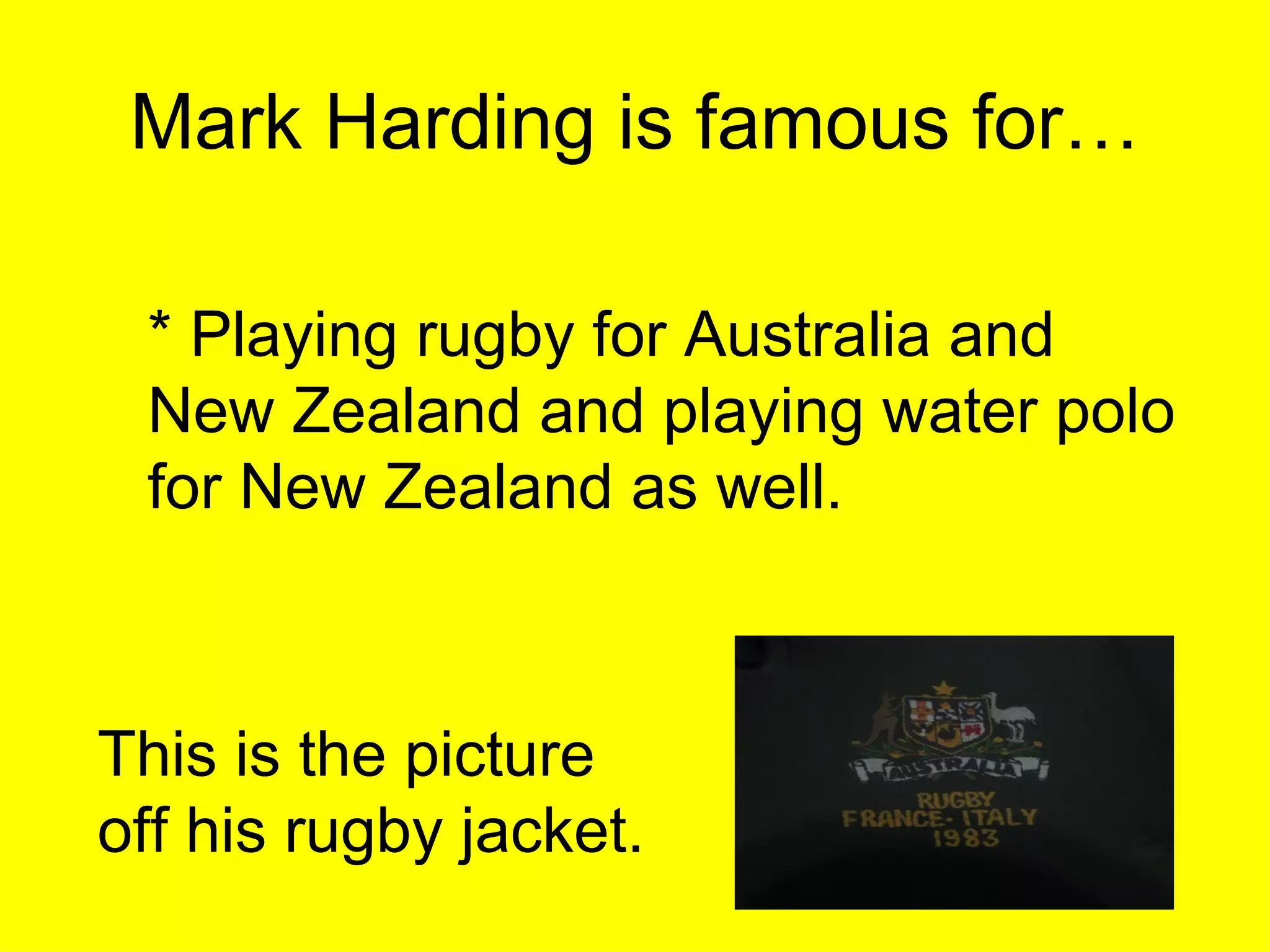 Yellow House 2010 - Mark Harding | PPT