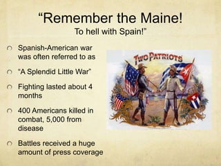 Imperialism, The Spanish-American War, and Yellow Journalism | PPTX