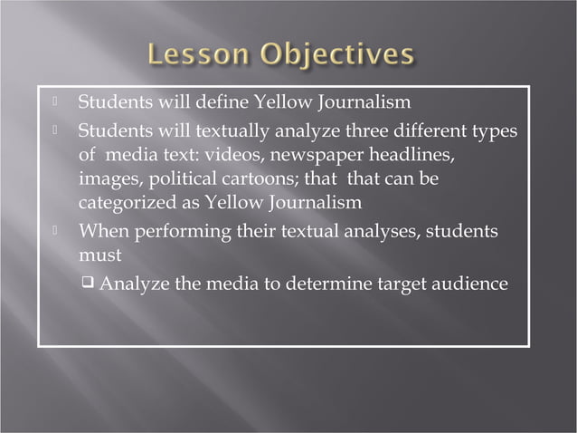 Yellow journalism and textual analyses | PPT | Internet for Beginners ...